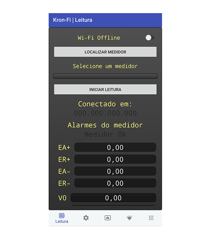 Kron-Fi Energy Meter App for Kron instruments with Wi-Fi (IoT)